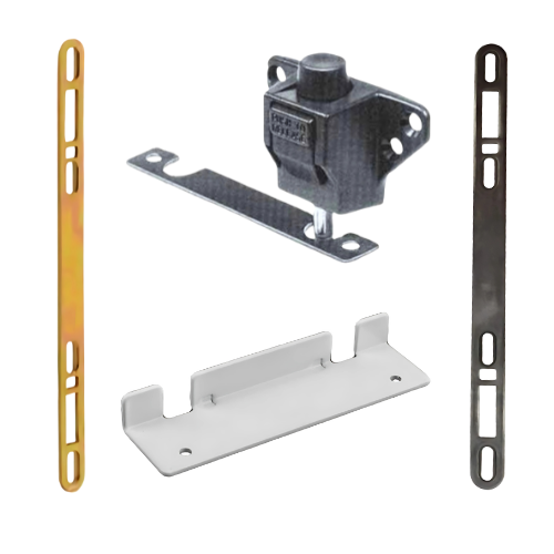 Flat and Auxiliary Strike Plates and Keepers