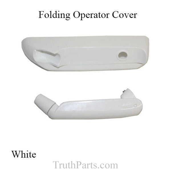 Cover and Handle, Folding Left Hand - White