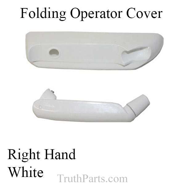 Cover and Handle, Folding Right Hand - White