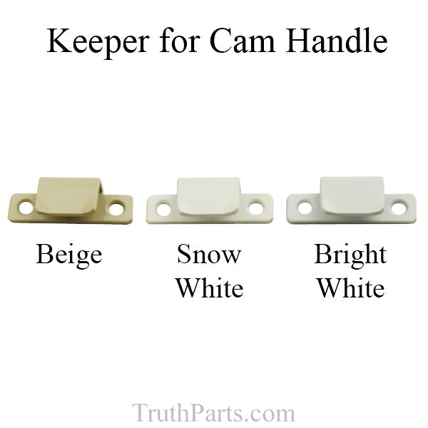 Keeper for Cam Handle for Hopper/Basement Window - Choose Color
