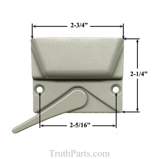 Non-Handed Truth® Home Gard Sash Lock with Plastic Latch for Casement