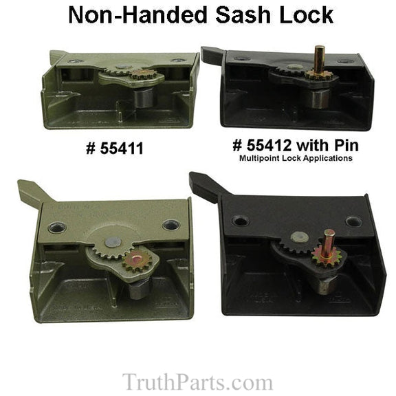 Truth® SASH LOCK, With Pin - Tie Bar Application - Bronze